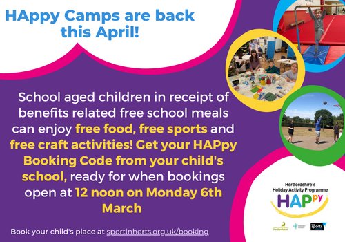HAPpy Camps are back this April!
